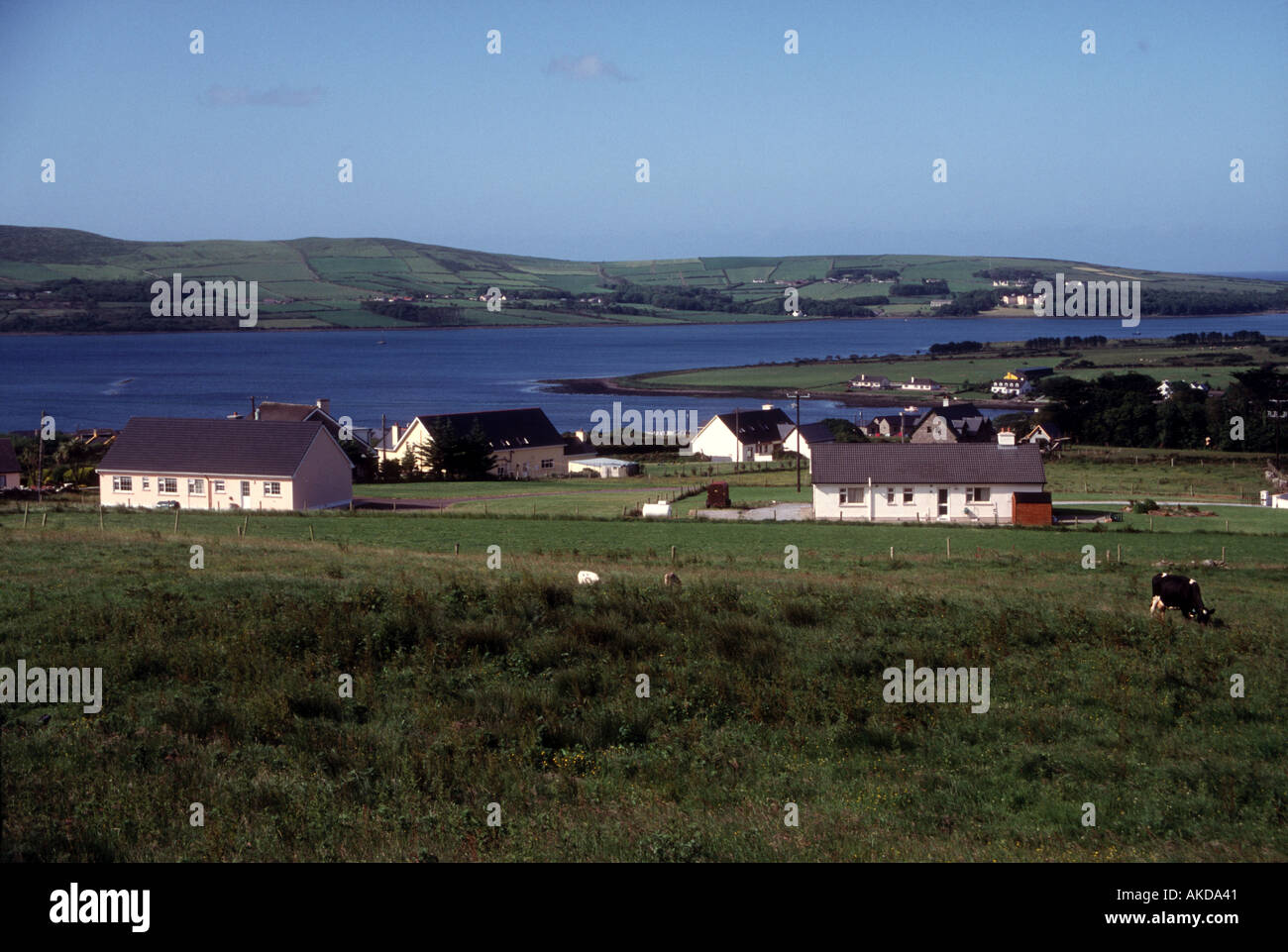 Dingle Bay and Farmland Dingle Peninsula Ireland Stock Photo - Alamy