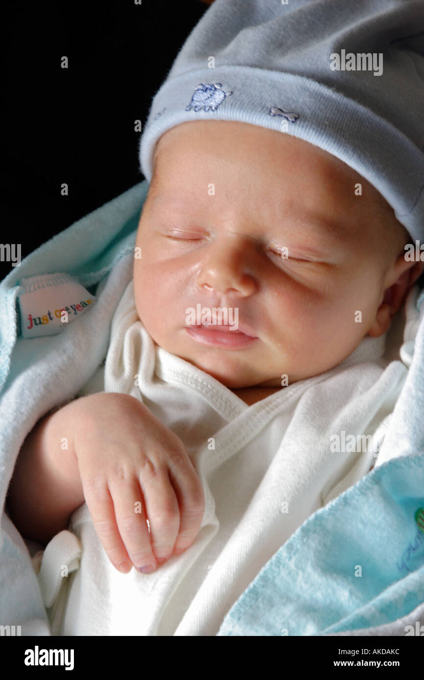 Newborn Baby Boy MR Stock Photo - Alamy