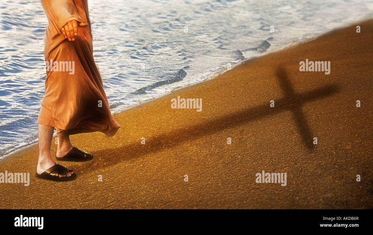 Shadow of the cross Stock Photo - Alamy