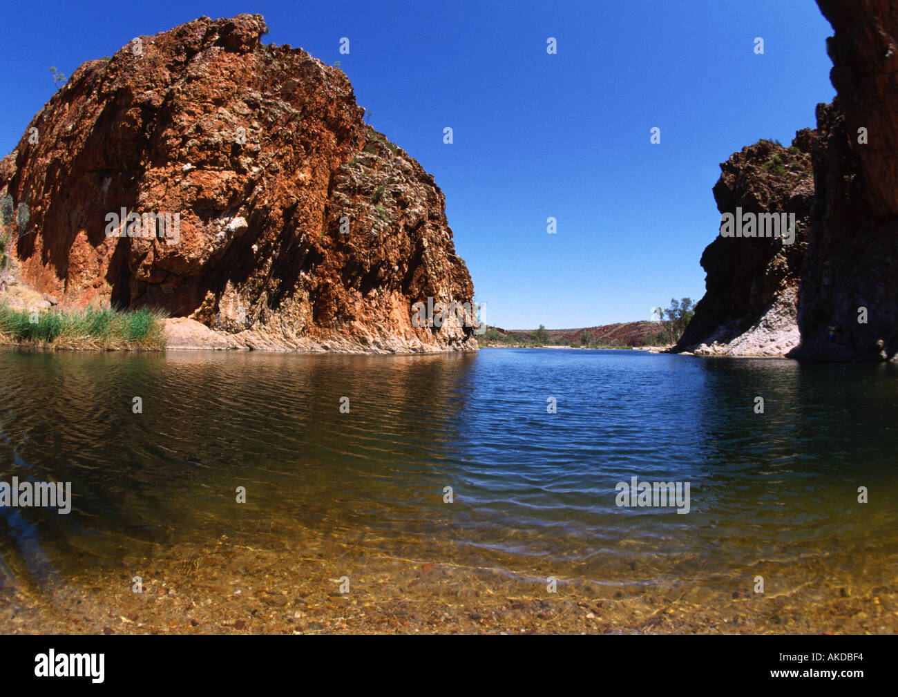Glen Helen Gorge Western MacDonnell Ranges NT Australia Stock Photo - Alamy