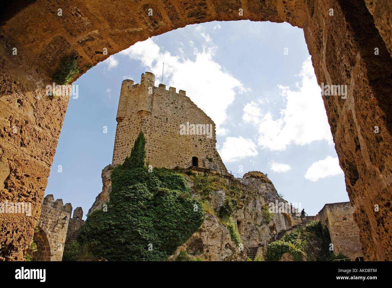 castle of the medieval town of frias burgos leon spain Stock Photo - Alamy