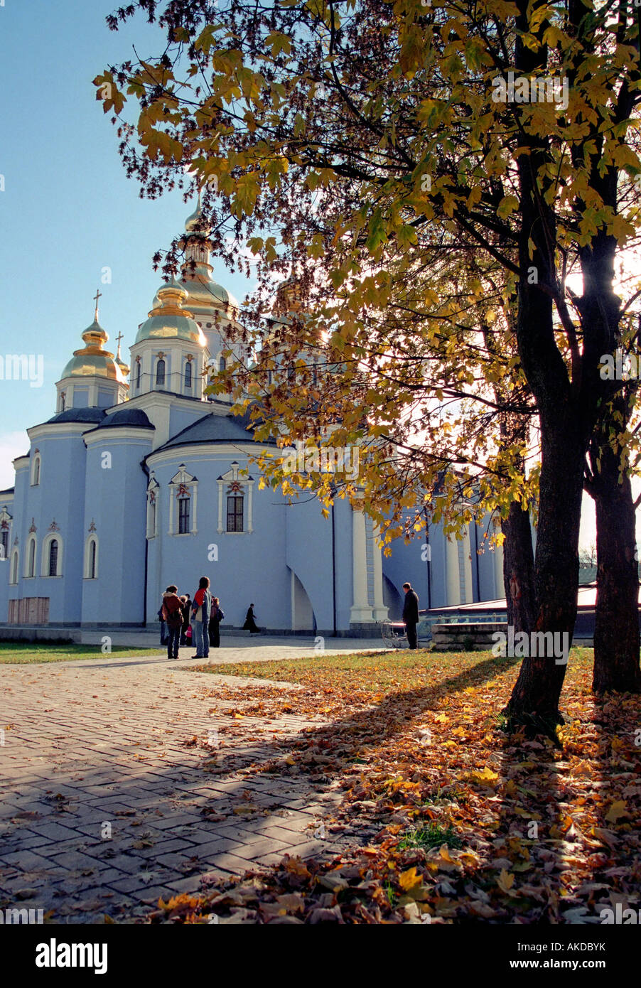 domes of st Michael's church in Kiev Ukraine Stock Photo - Alamy