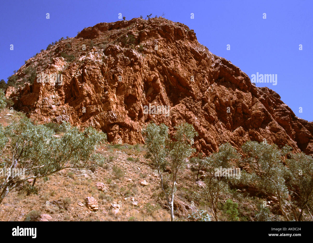 Rock formation at Simpsons Gap Western MacDonnell Ranges NT Australia ...