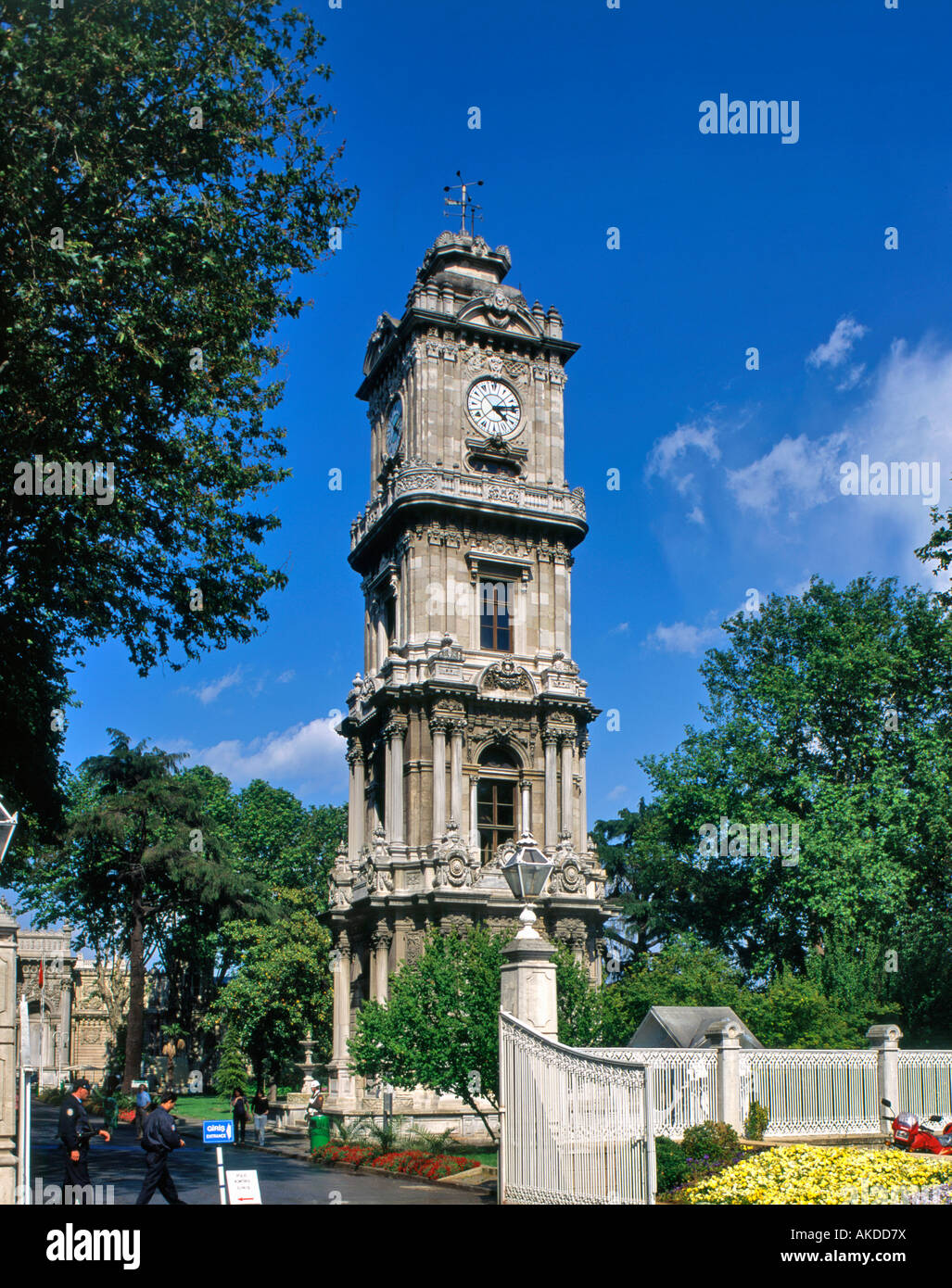 Clock Tower of Dolmabahce Palace Istanbul Turkey Stock Photo - Alamy