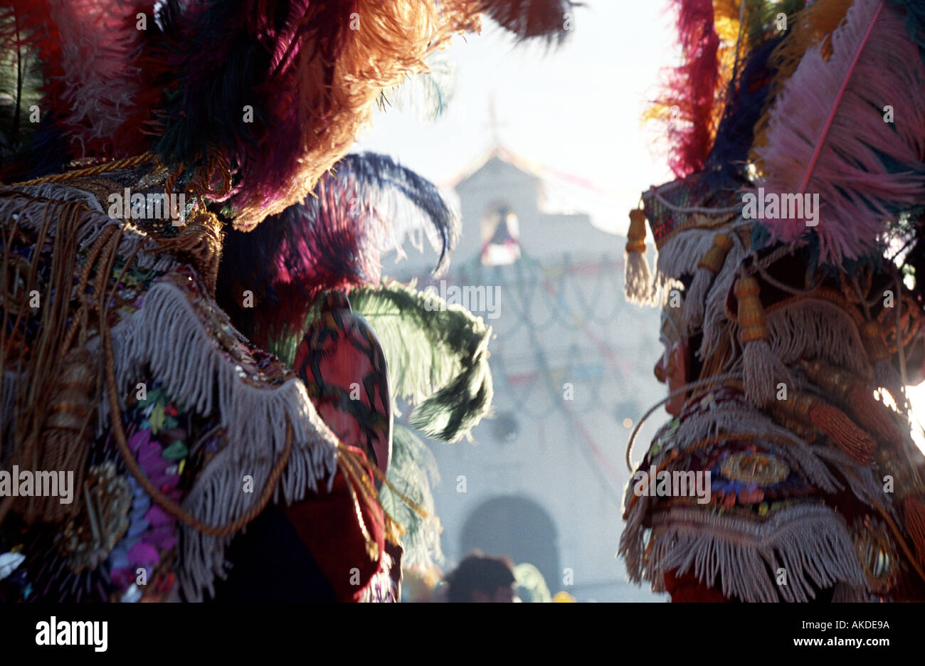 Dance of the conquest during patronal celebrations in Chichicastenango ...