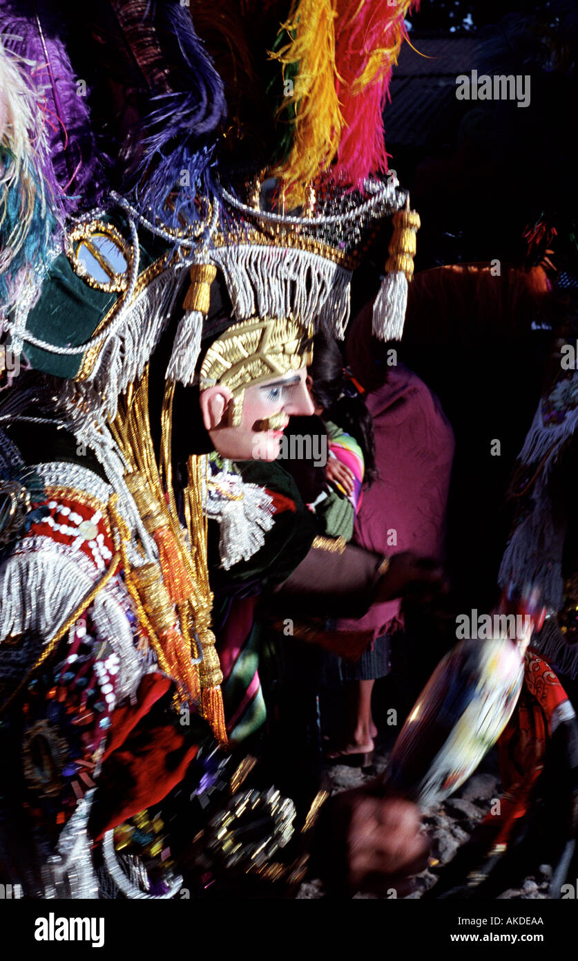 Dance of the conquest during patronal celebrations in Chichicastenango ...