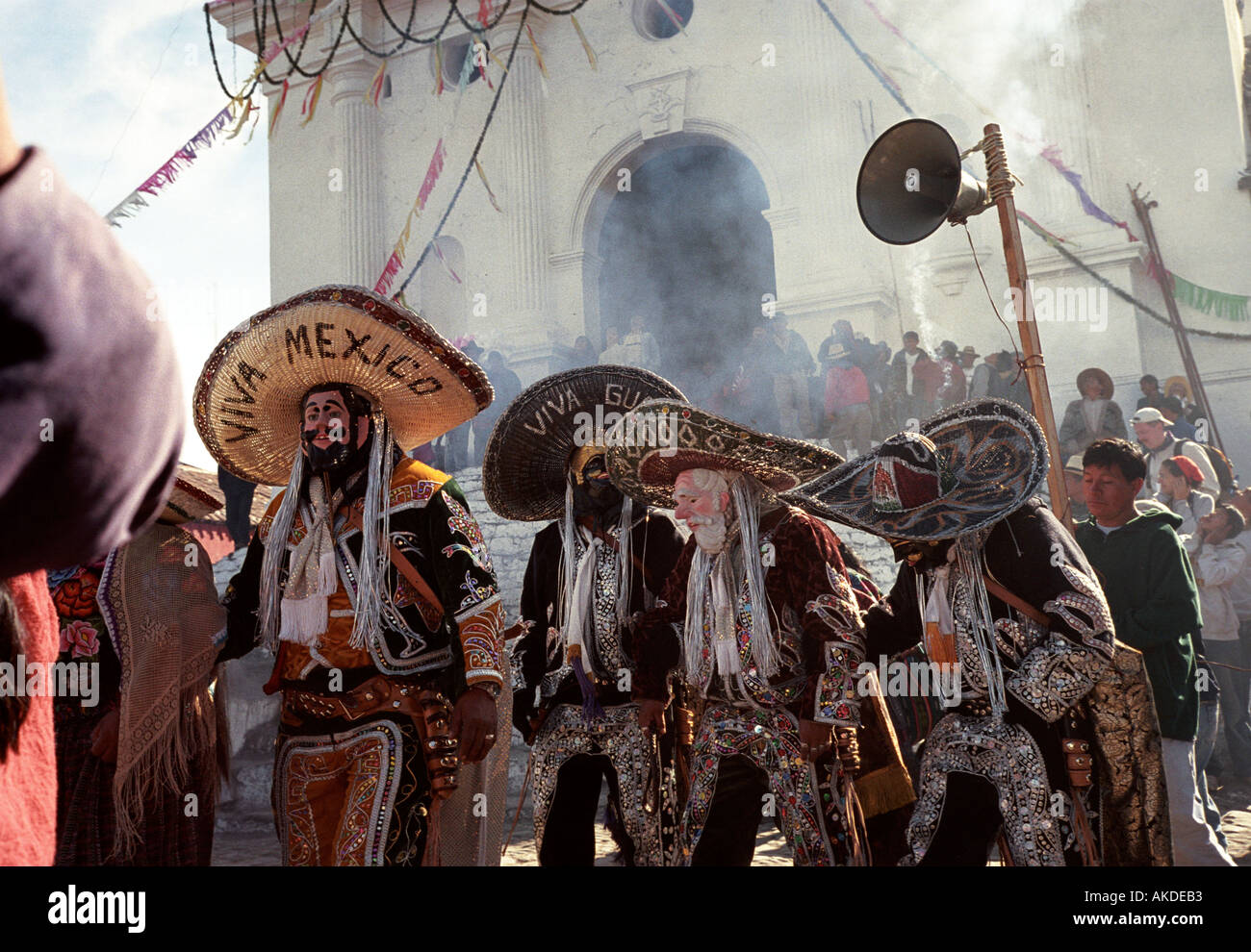 Dance of the conquest during patronal celebrations in Chichicastenango ...