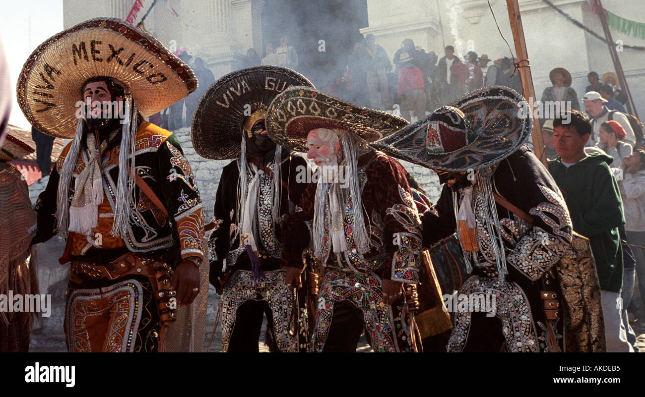Dance of the conquest during patronal celebrations in Chichicastenango ...
