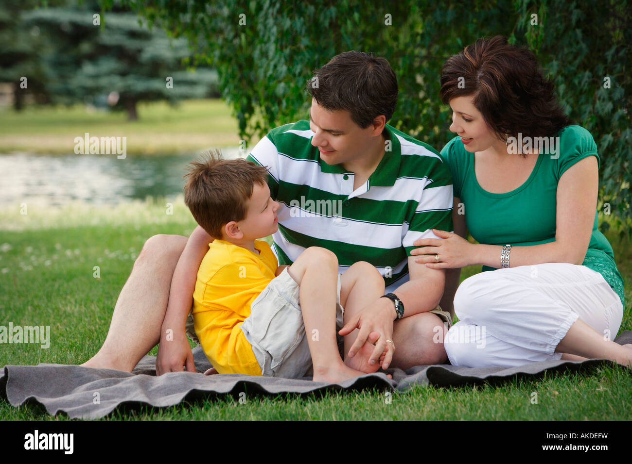 Family hanging out together Stock Photo - Alamy