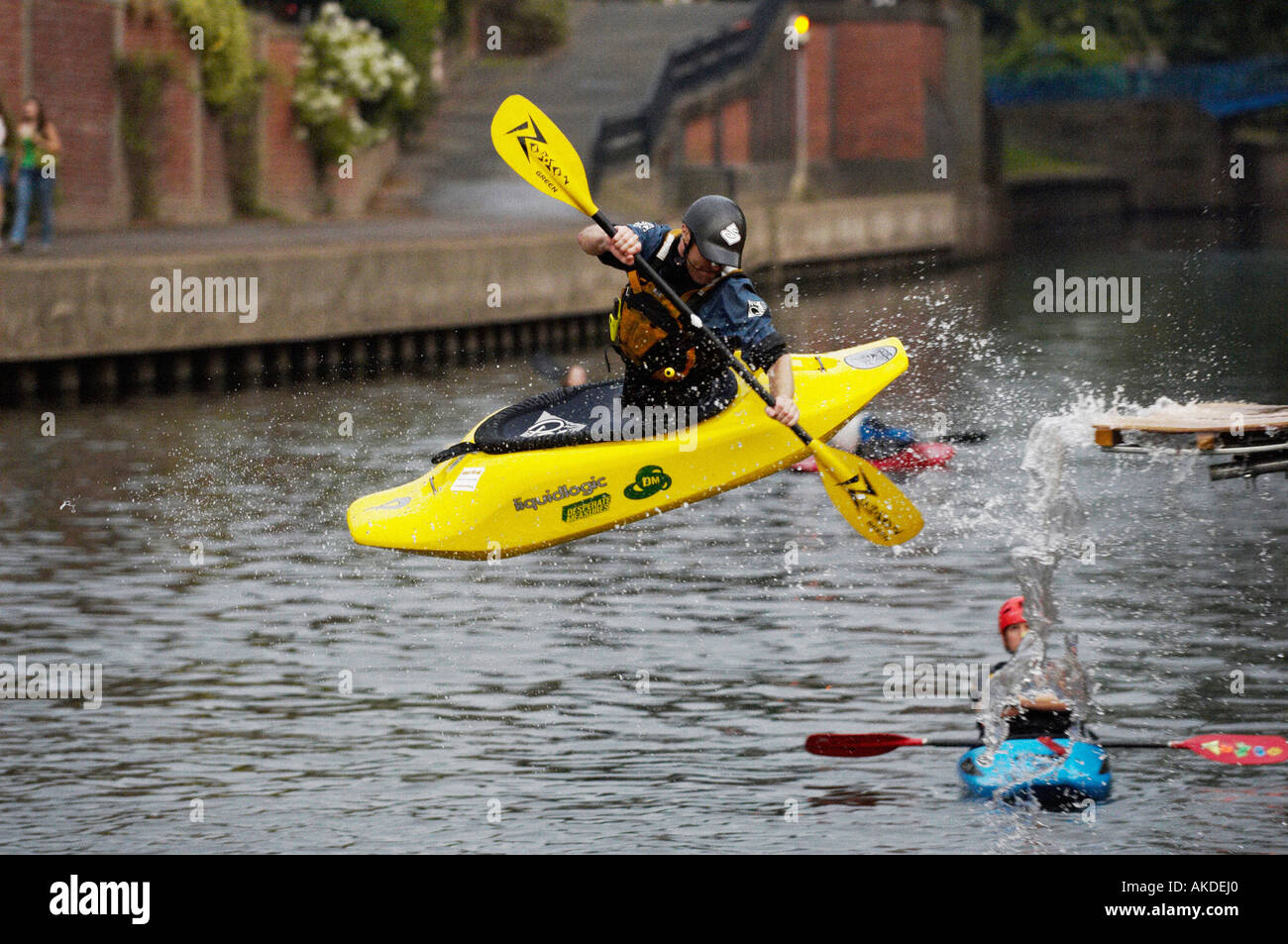 Kayak river flying hi-res stock photography and images - Alamy