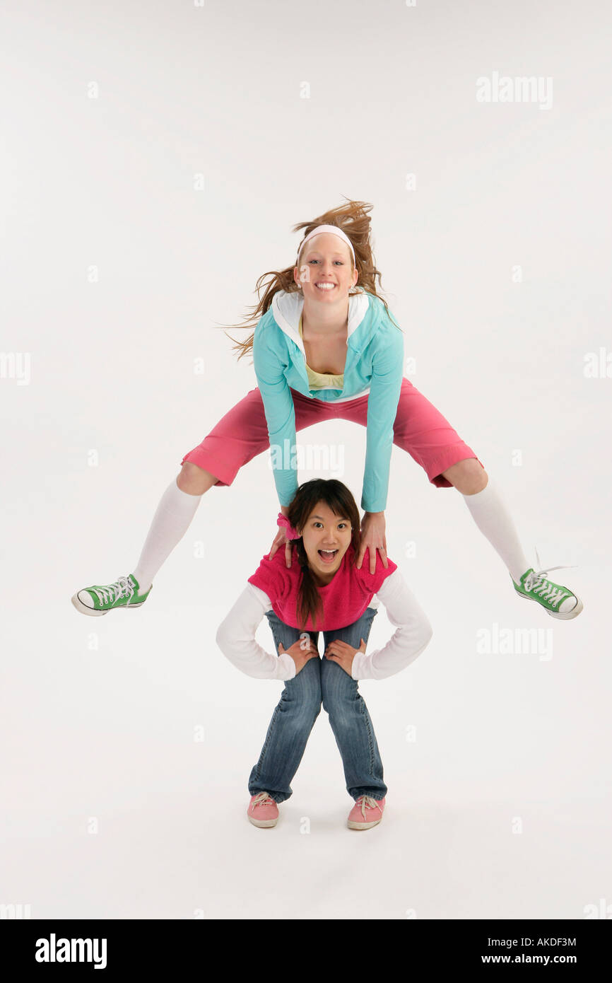 Friends playing together Stock Photo - Alamy