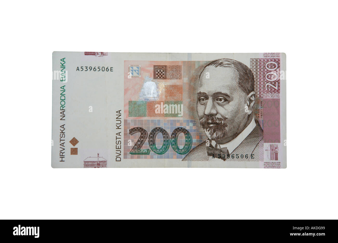 200 Kuna bank note official Croatian currency Stock Photo - Alamy