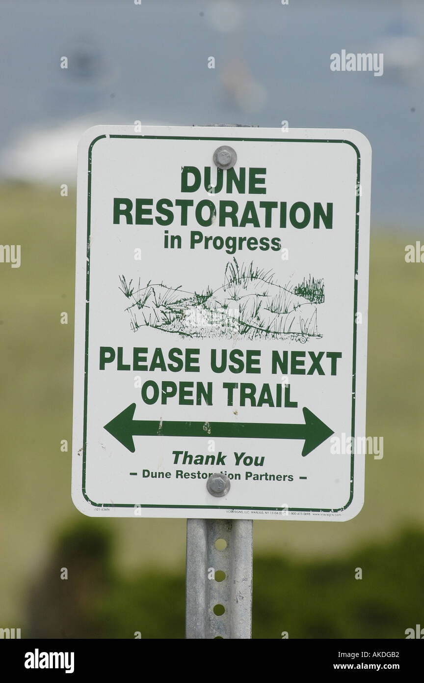 Dune restoration sign Watch Hill Westerly South County Block Island ...