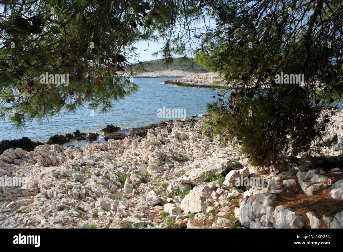 Mlini beach on Pakleni Islands Stock Photo - Alamy