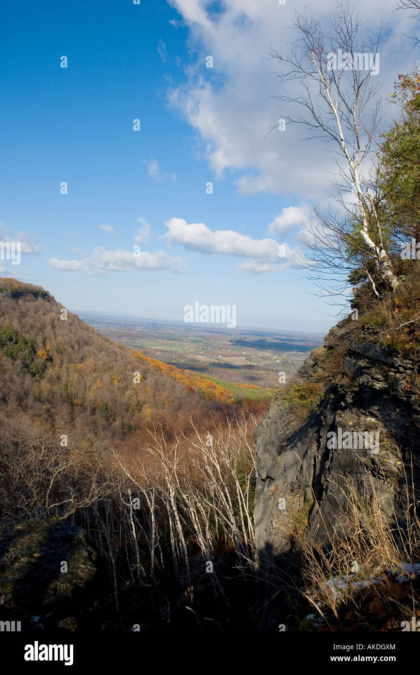 The Helderberg escarpment John S Thatcher State Park upstate New York ...