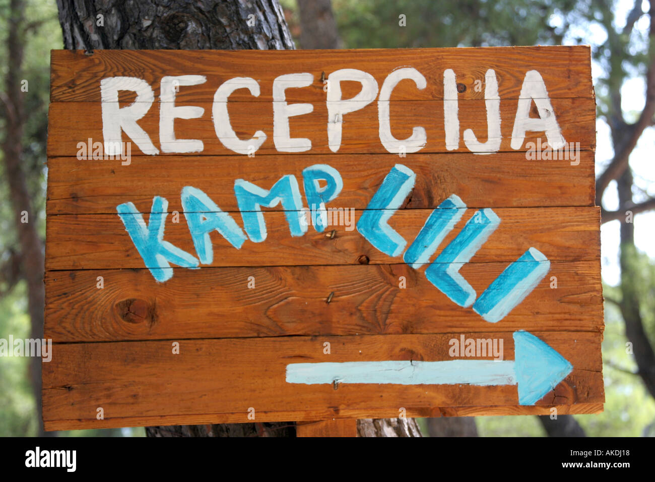 Kamp Lili in Jagodna village on Hvar Island Croatia Stock Photo - Alamy