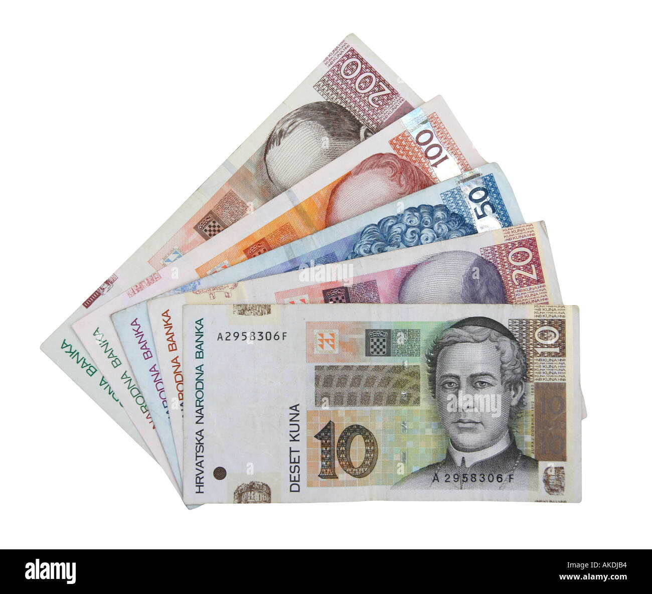 50 kuna 100 kuna banknotes hi-res stock photography and images - Alamy