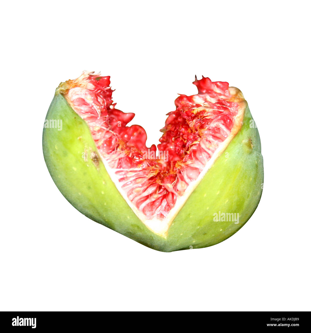 Fig fruit split into two Stock Photo - Alamy