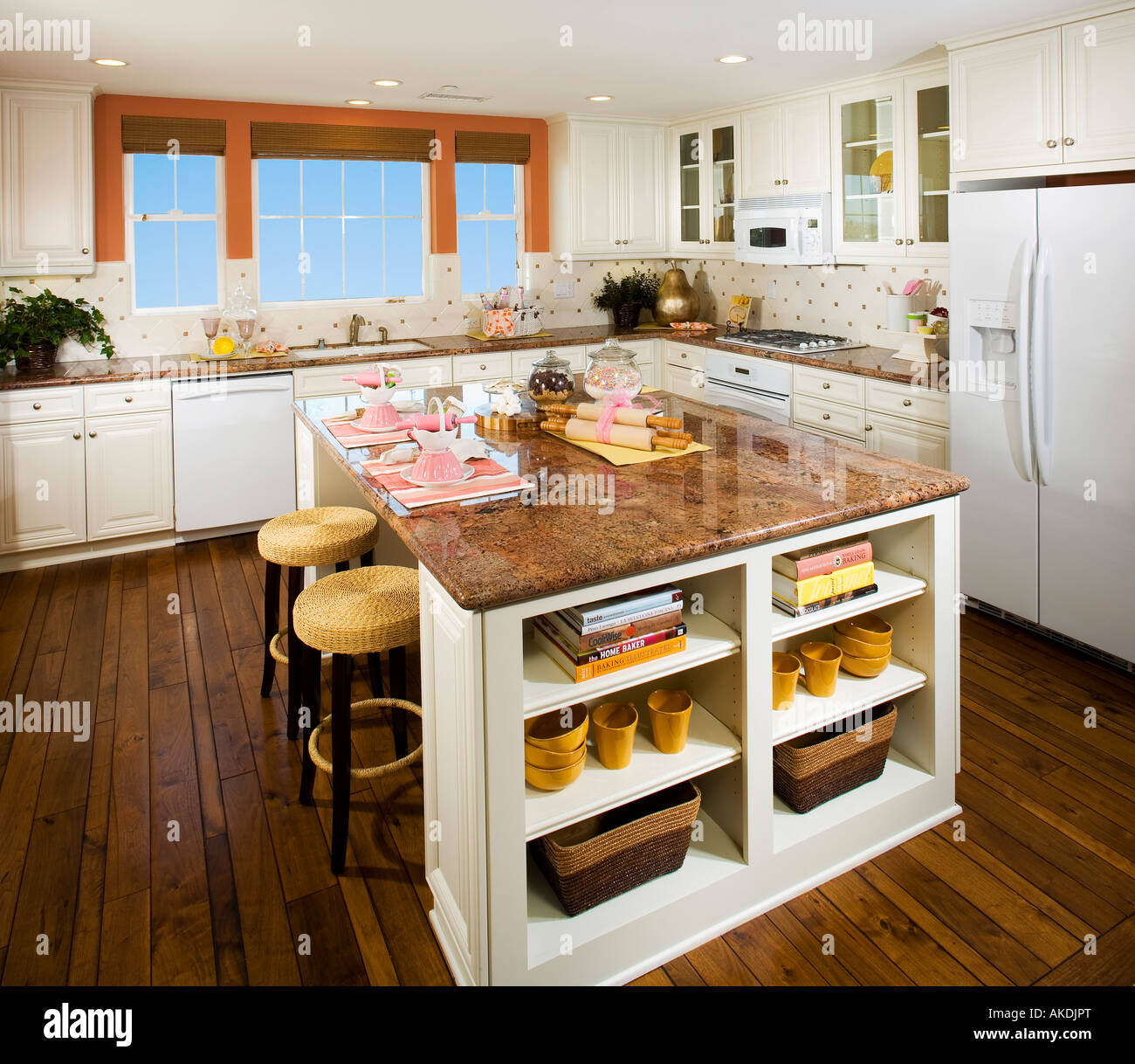 Interior of traditional kitchen Stock Photo - Alamy