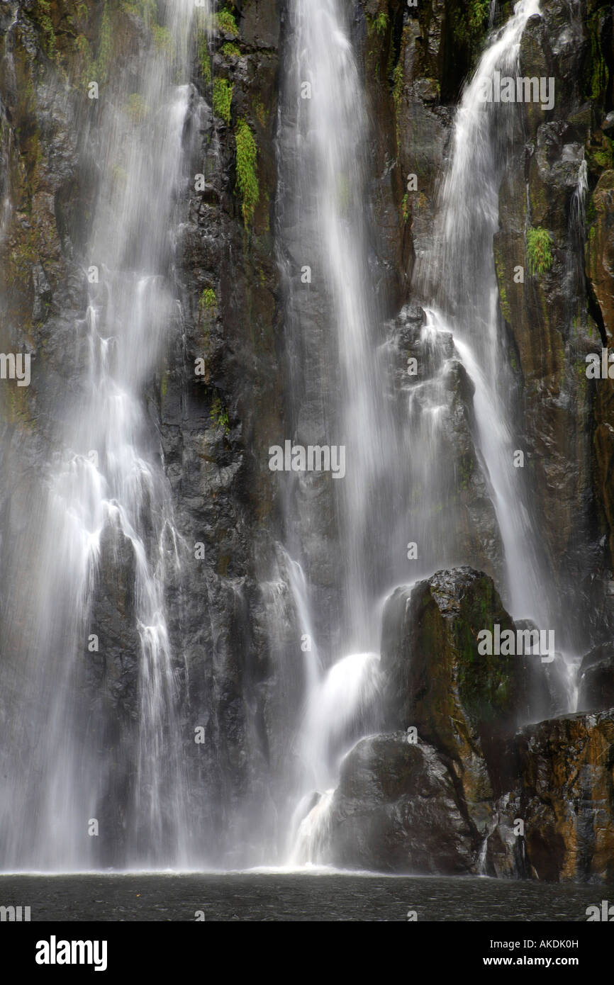 Reunion Island Indian Ocean France Cascade Niagara Waterfall Stock ...