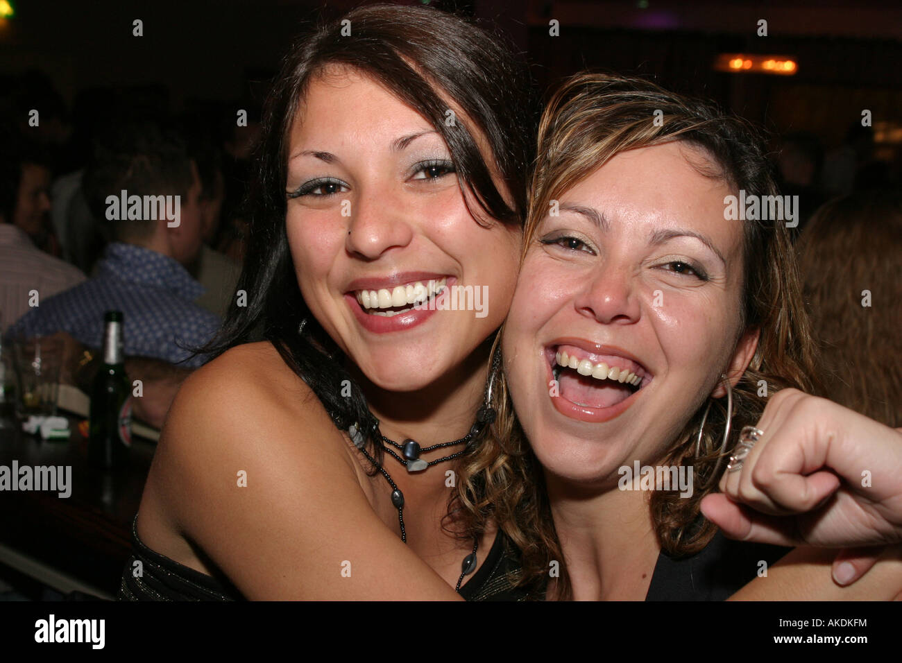 young girls clubbing Stock Photo - Alamy