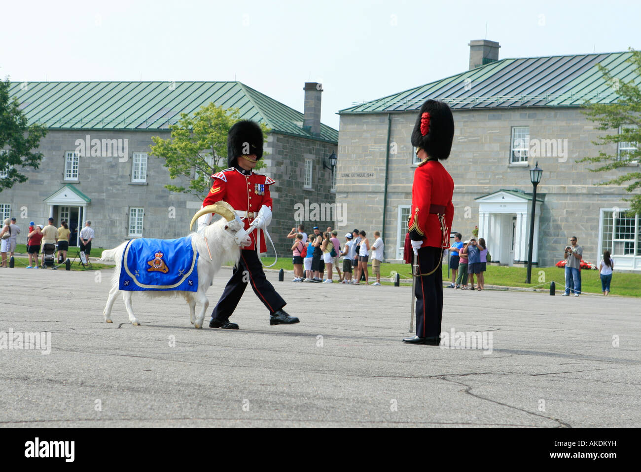 The Royal 22e Regiment marches into the Citadelle of Quebec on the ...