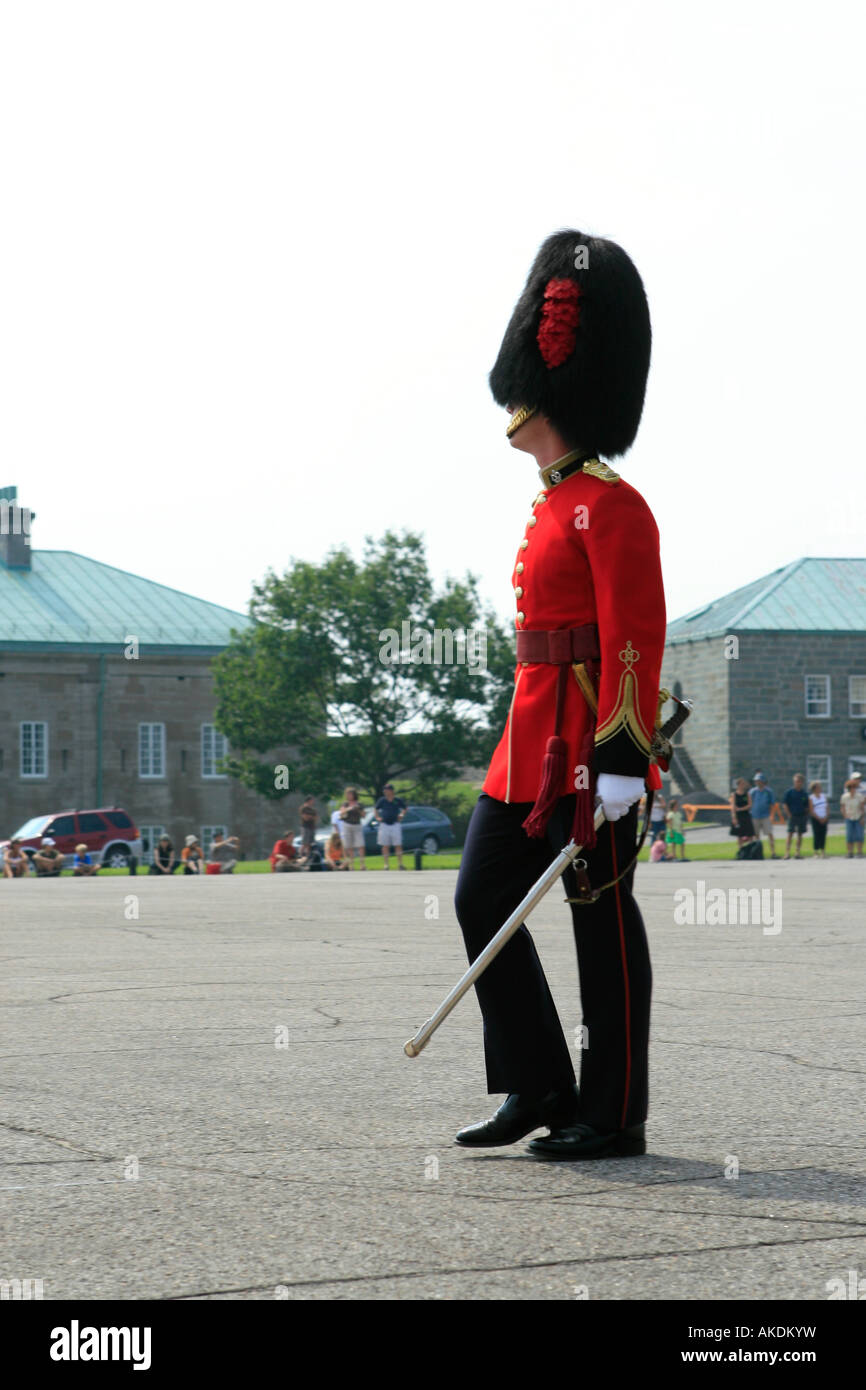 The Royal 22e Regiment marches into the Citadelle of Quebec on the ...