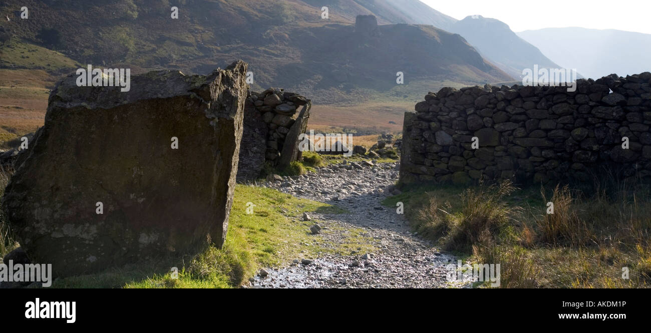 Landscape in Autumn Langstrath Valley Beck in the Lake District ...