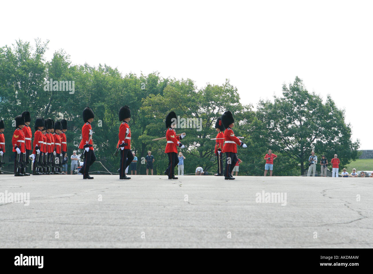 The Royal 22e Regiment marches into the Citadelle of Quebec on the ...
