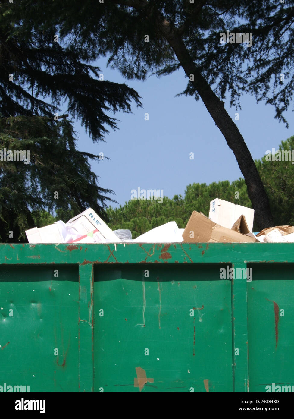 Skip full cardboard hi-res stock photography and images - Alamy