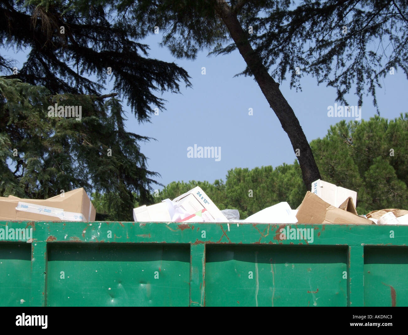Skip full cardboard hi-res stock photography and images - Alamy