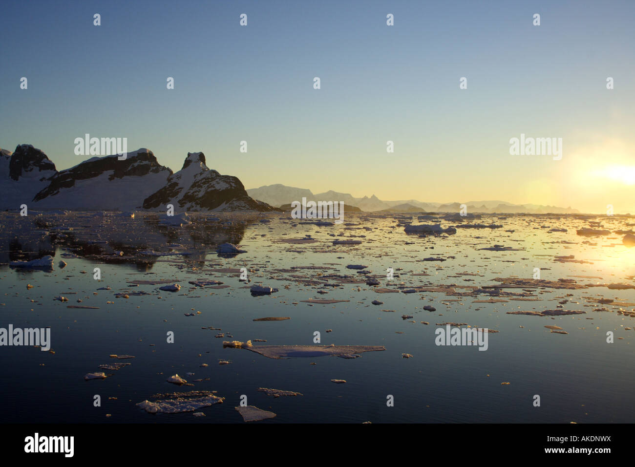 Antarctica Iceberg Blue Sky Water Antarctic Peninsula South Pole ...
