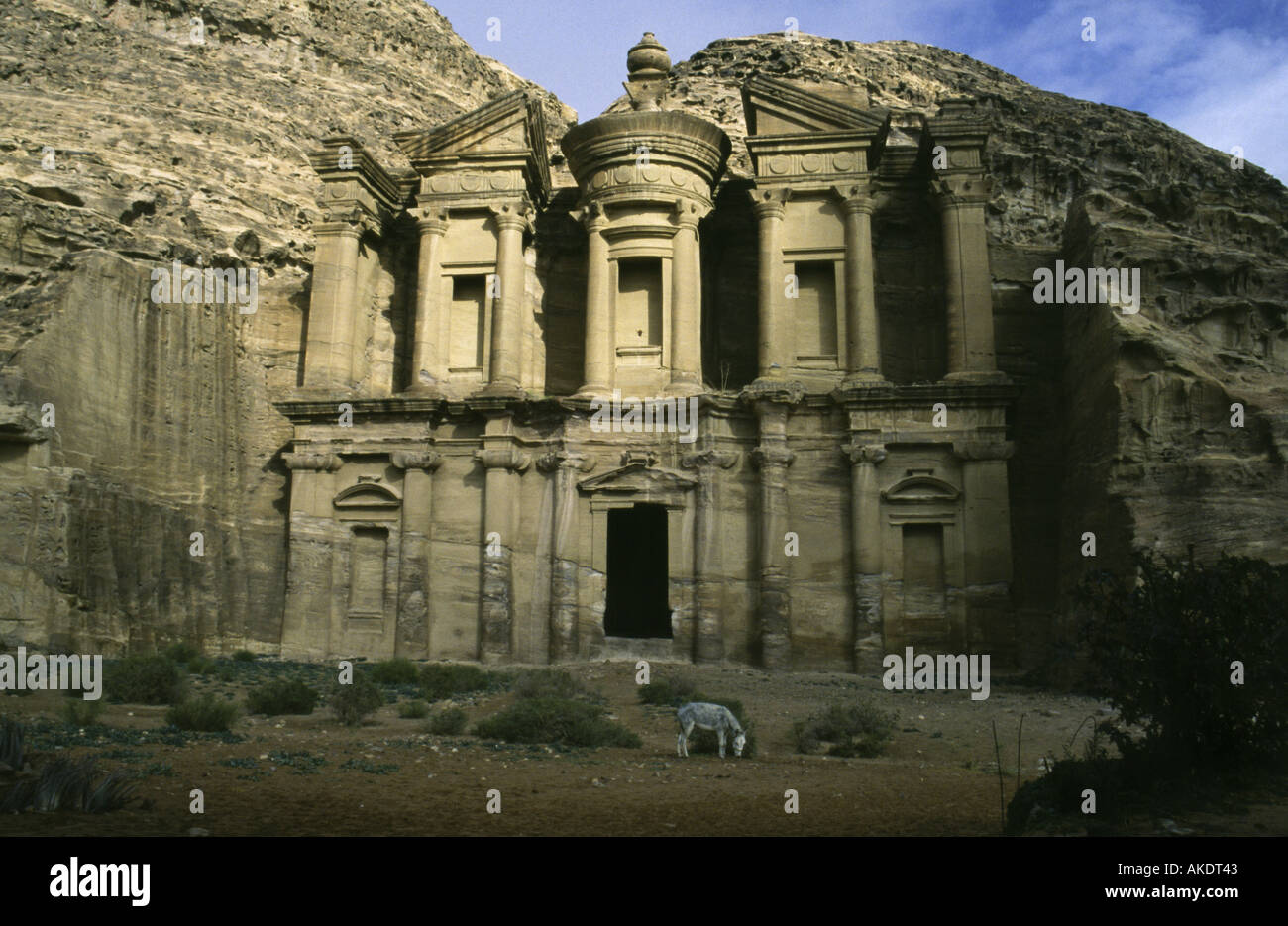 The Monastary Petra Stock Photo - Alamy