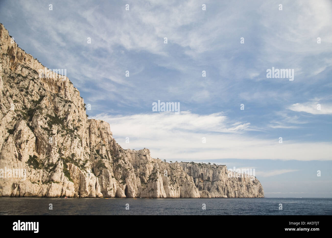 Large cliffs in Southern France Stock Photo - Alamy