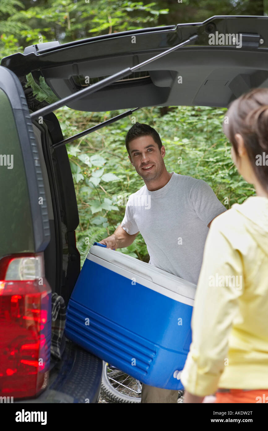 Loading car hi-res stock photography and images - Alamy