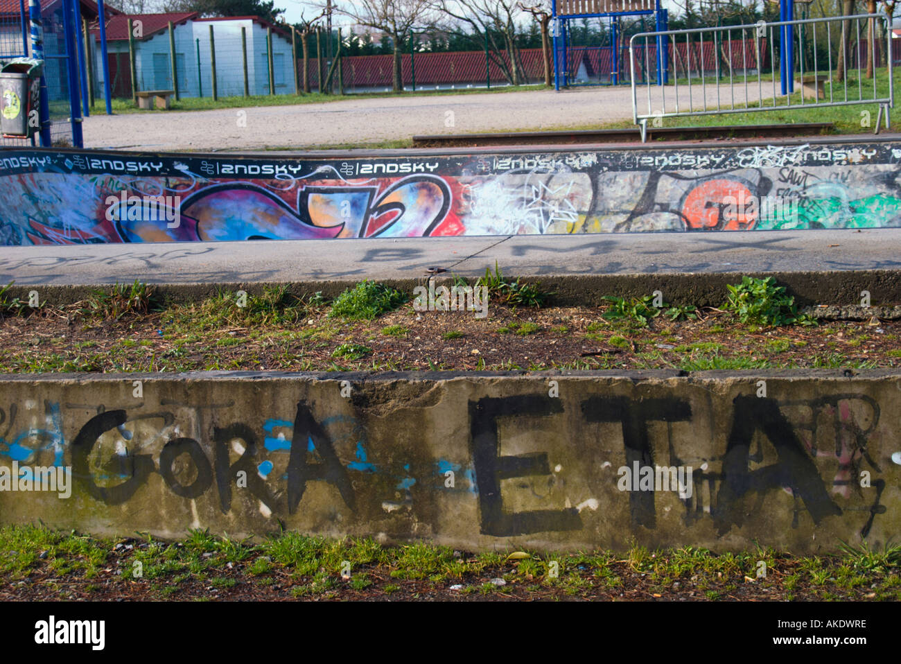 Graffiti of eta hi-res stock photography and images - Alamy