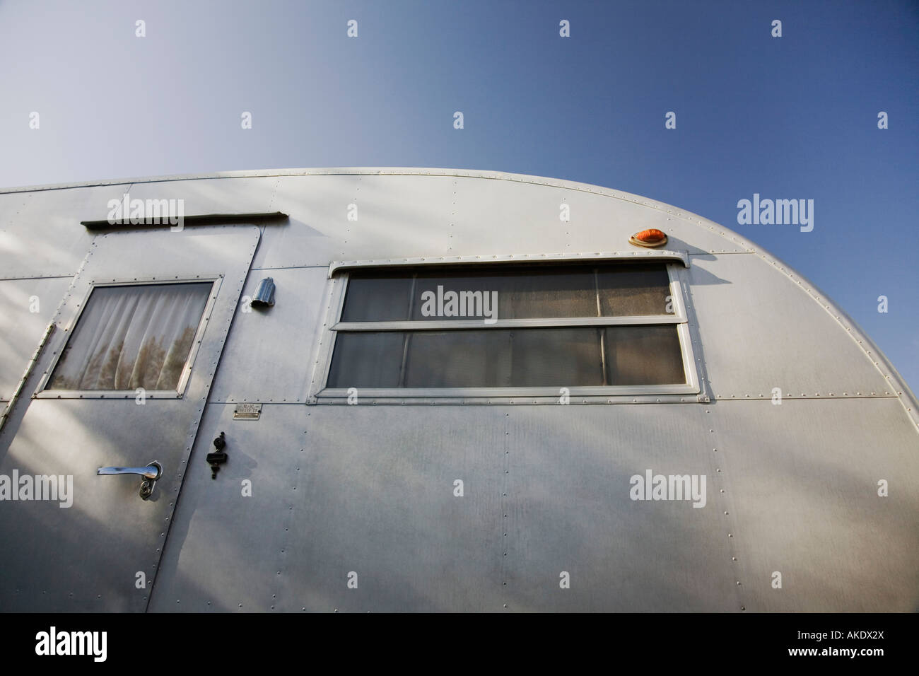 Caravan exterior, low angle view Stock Photo - Alamy