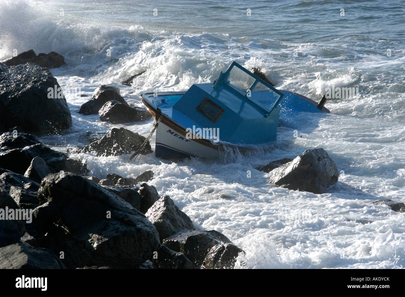 Capsized boat hi-res stock photography and images - Alamy