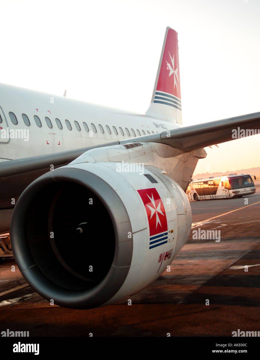 Malta Airlines plane Stock Photo - Alamy