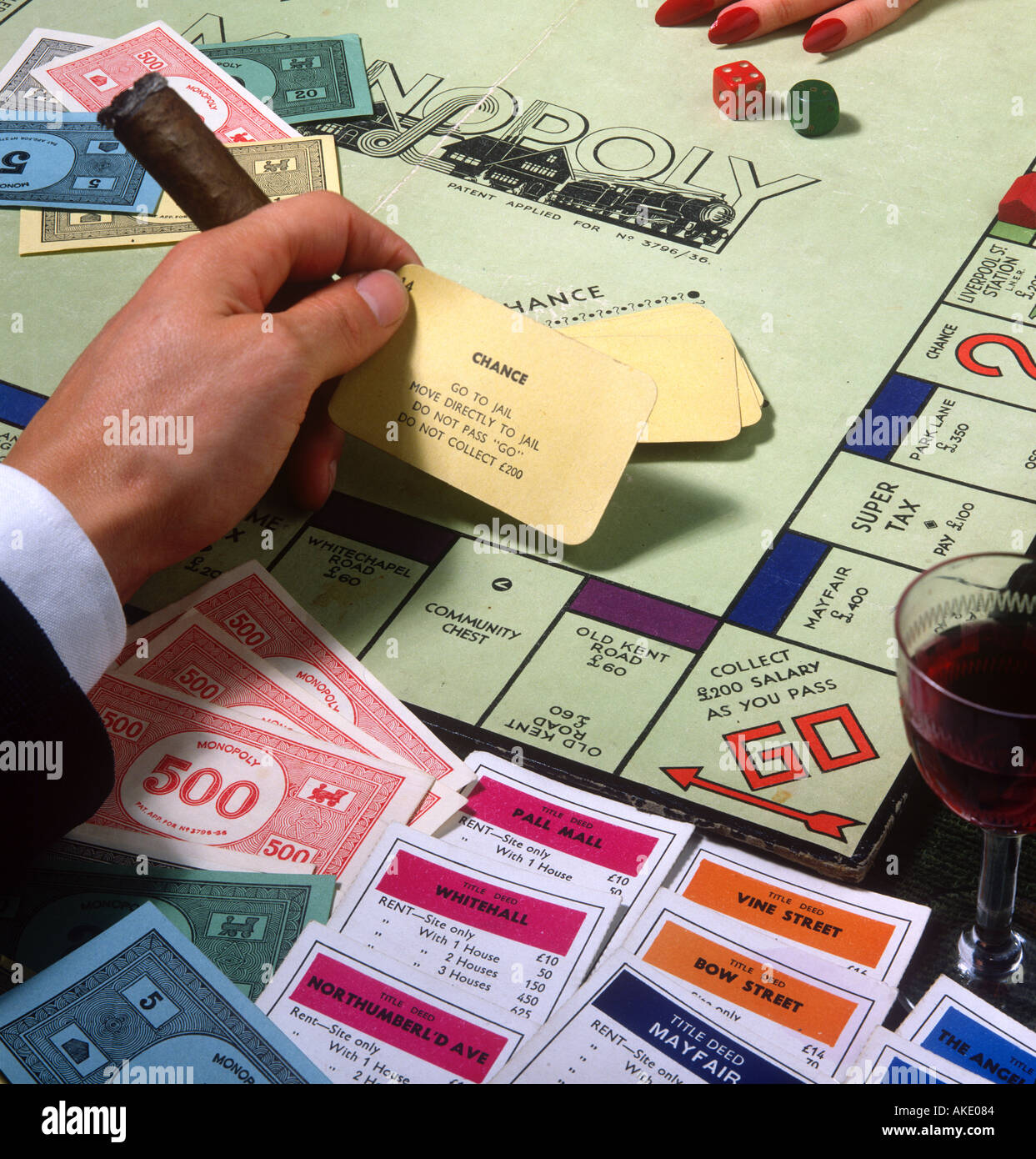 Monopoly money hand hi-res stock photography and images - Alamy