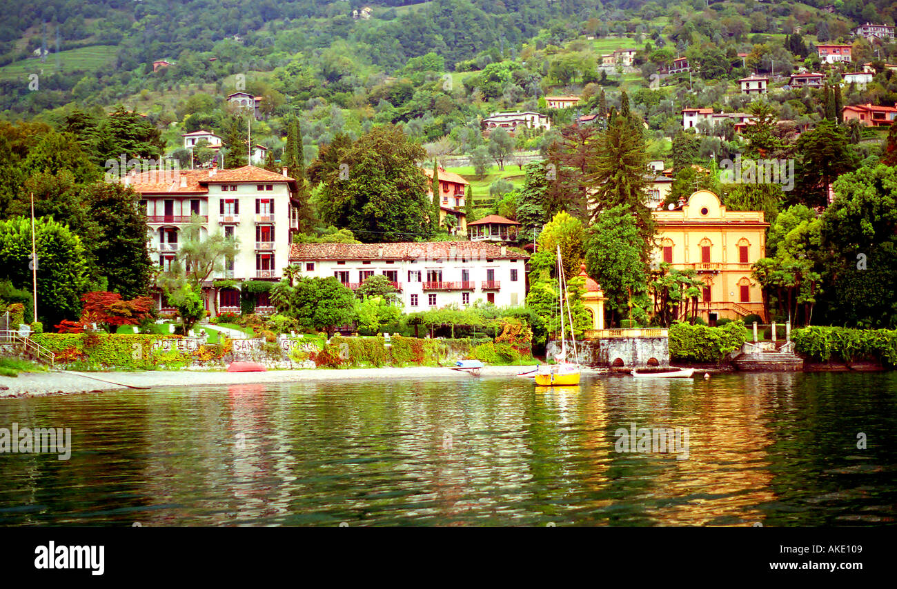 Lake Como Lakeside Stock Photo - Alamy
