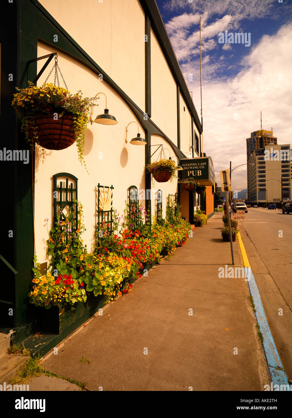 Snow Goose Restaurant in downtown Anchorage on 3rd Avenue Stock Photo ...