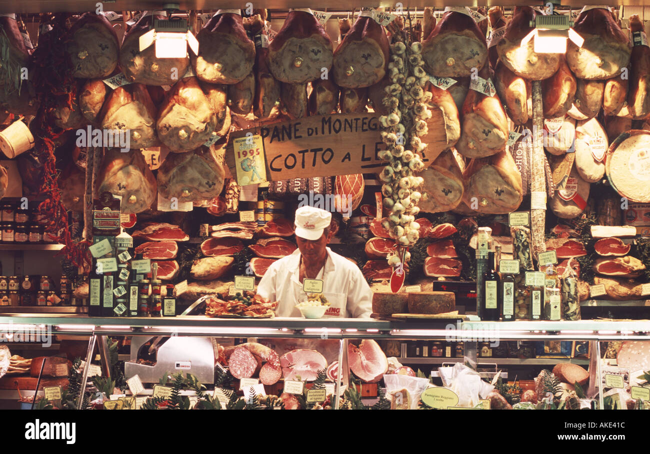 Market stall Florence Italy Stock Photo - Alamy