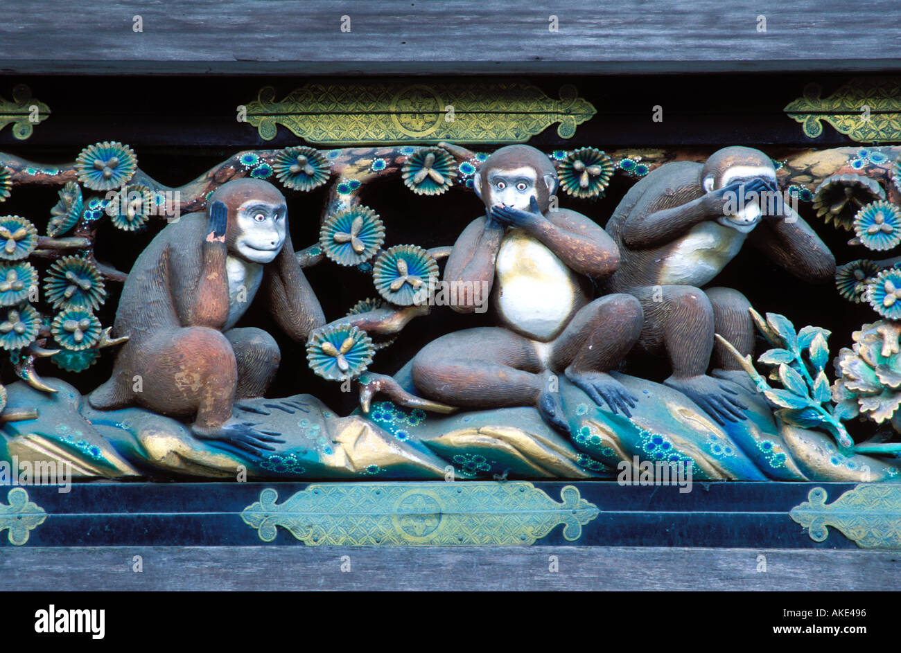 Three monkeys hi-res stock photography and images - Alamy