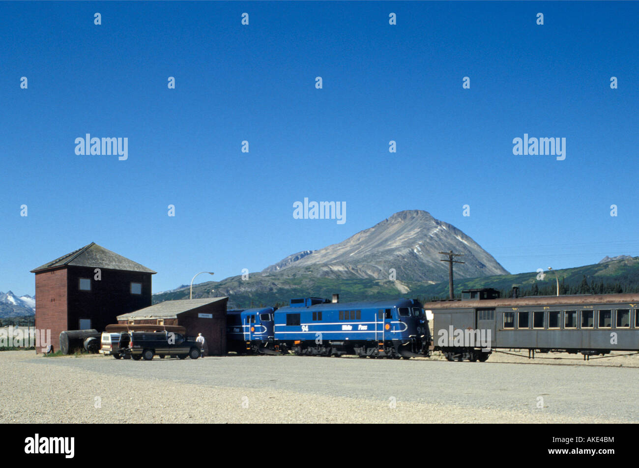 carcross skagway train, carcross, canada Stock Photo - Alamy