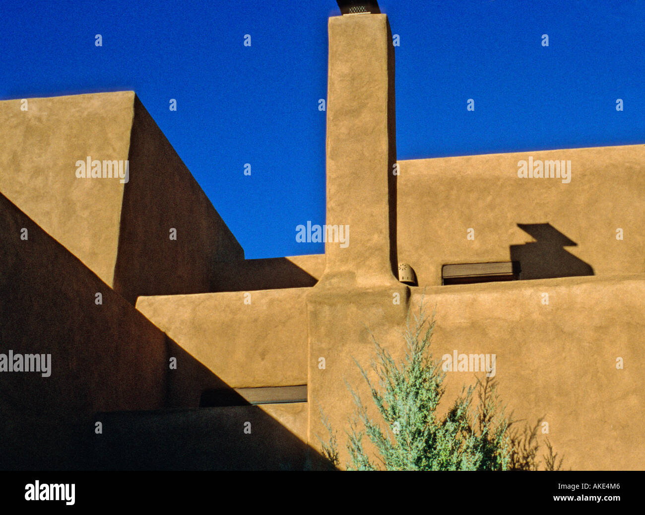 Detail of Santa Fe Building and Sky [1], New Mexico Stock Photo - Alamy