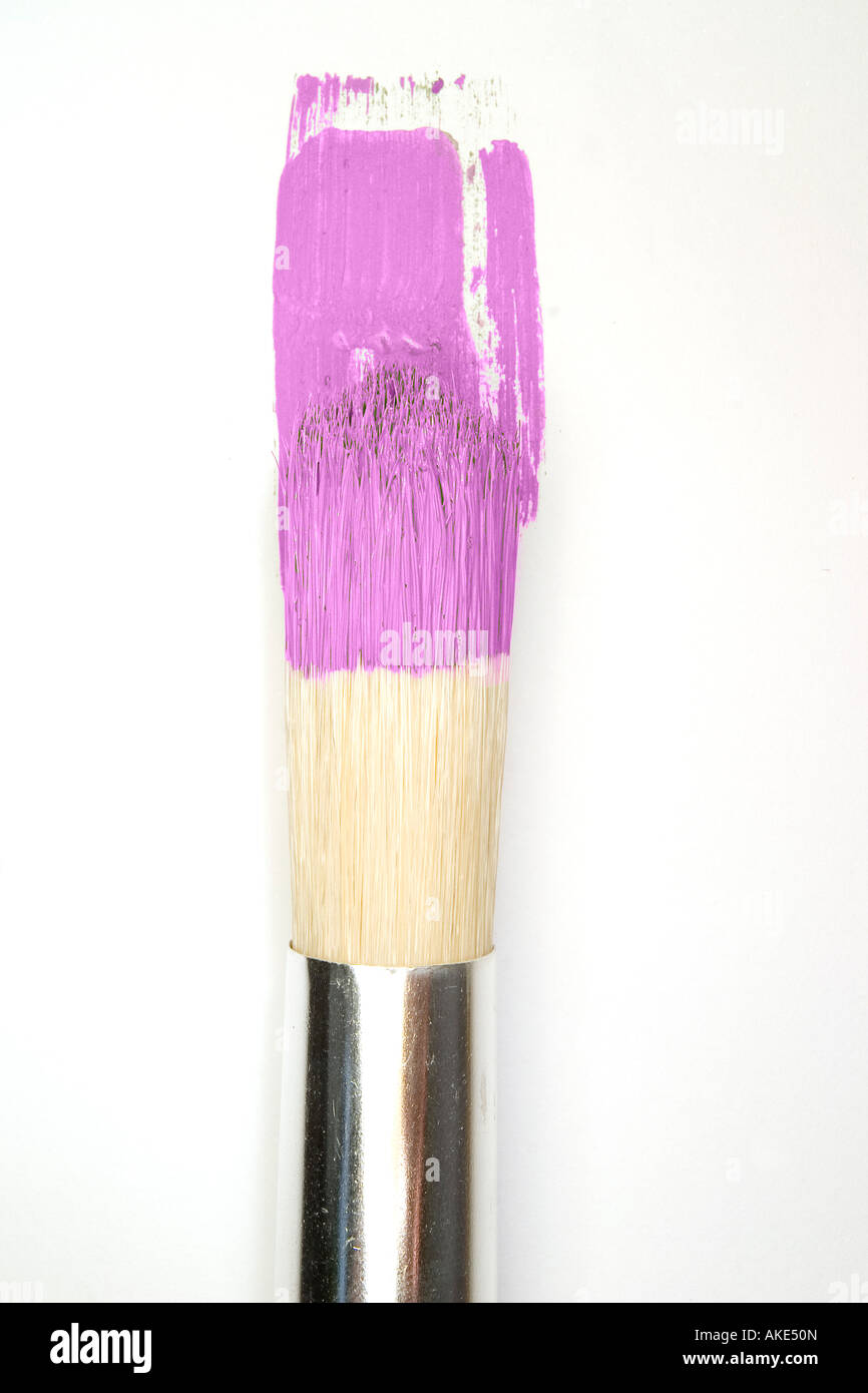Colorful paint brush Stock Photo - Alamy