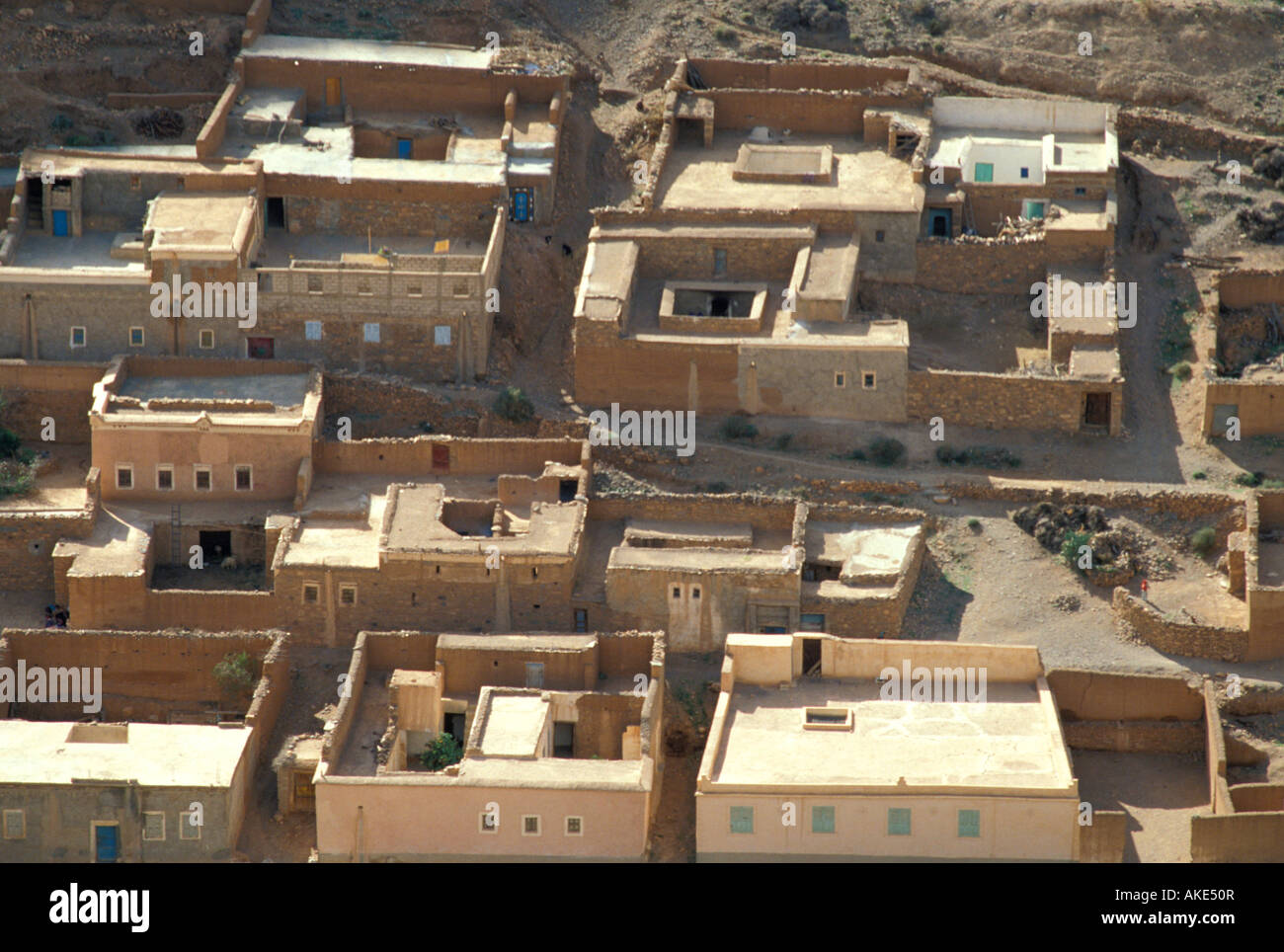 village at the oasis, amtoudi, morocco Stock Photo - Alamy
