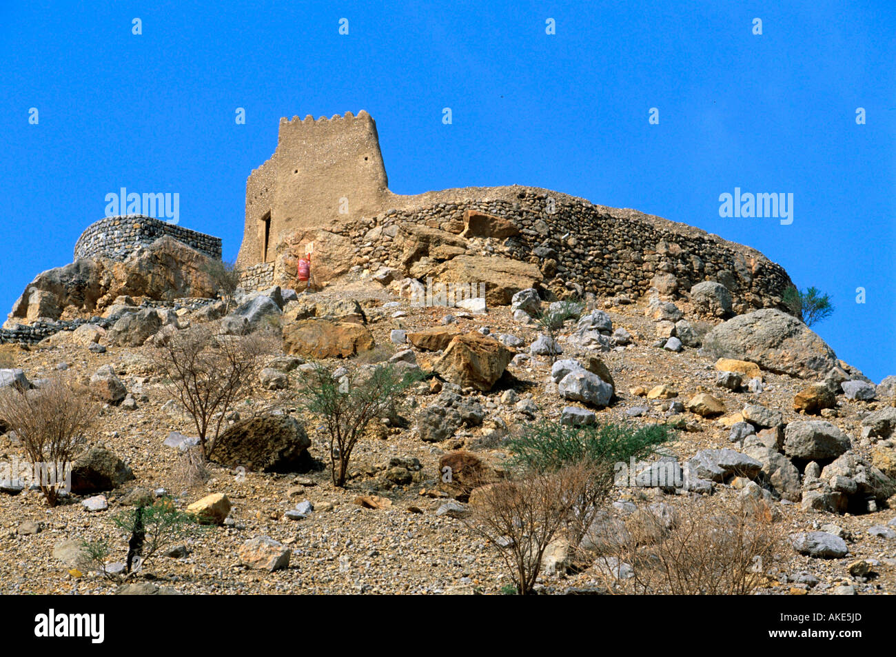 UAE, Shimal nördlich von Ras al-Kaimah-City, Fort Stock Photo - Alamy
