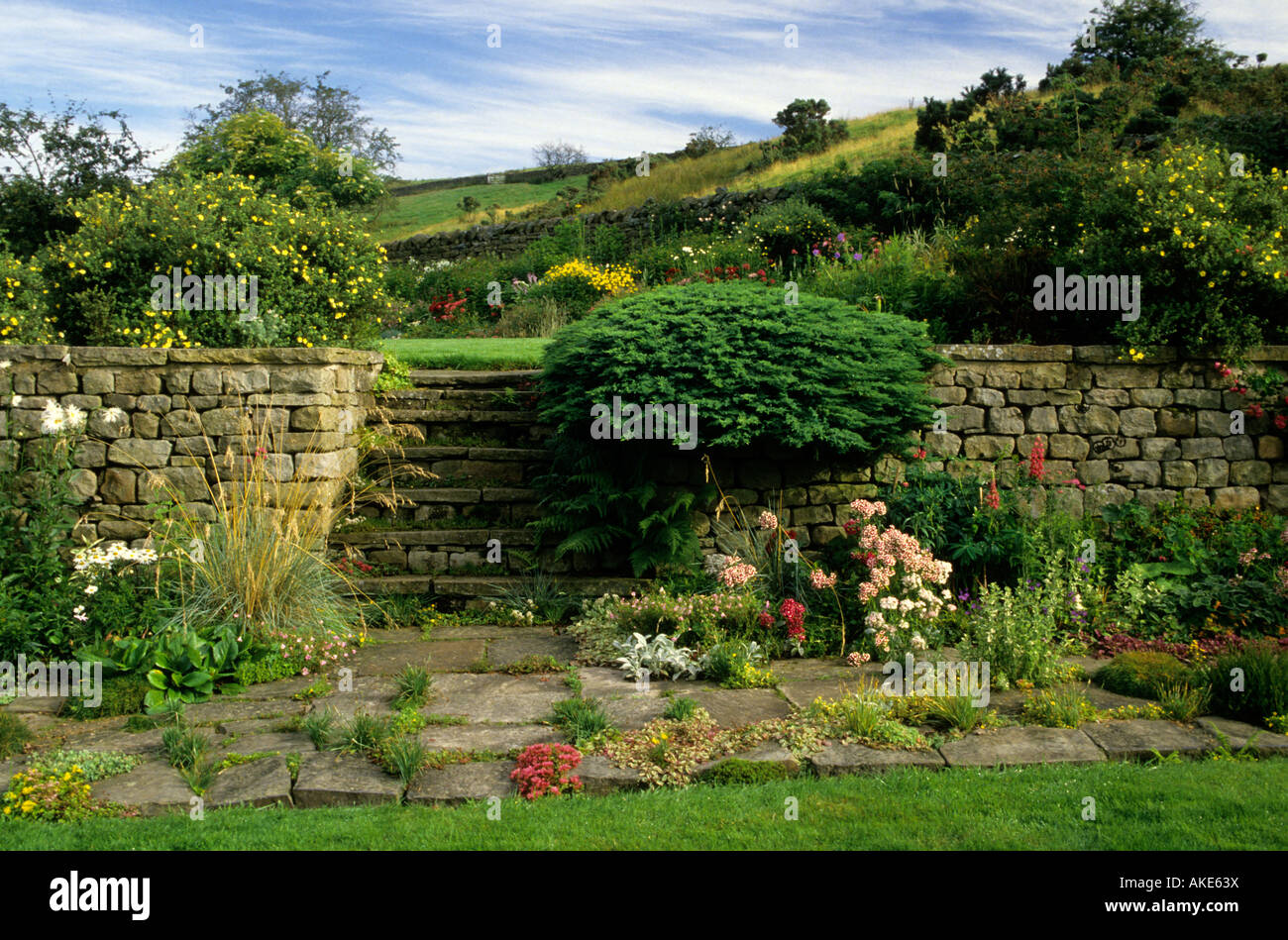 Terraced Retaining Walls Steps